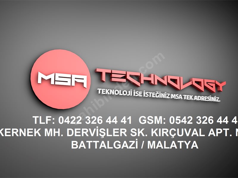 Msa Technology - Her İşin Ustası sahibinden.com Hizmetler’de